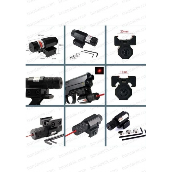 Tabanca Lazeri KIRMIZI (ayarlanabilir)