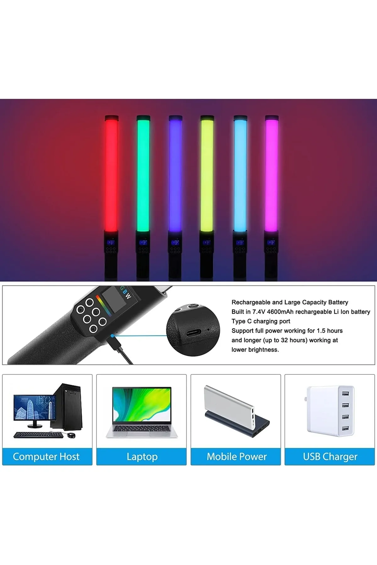 Sese Duyarlı El Tipi Işık Selfie YB130