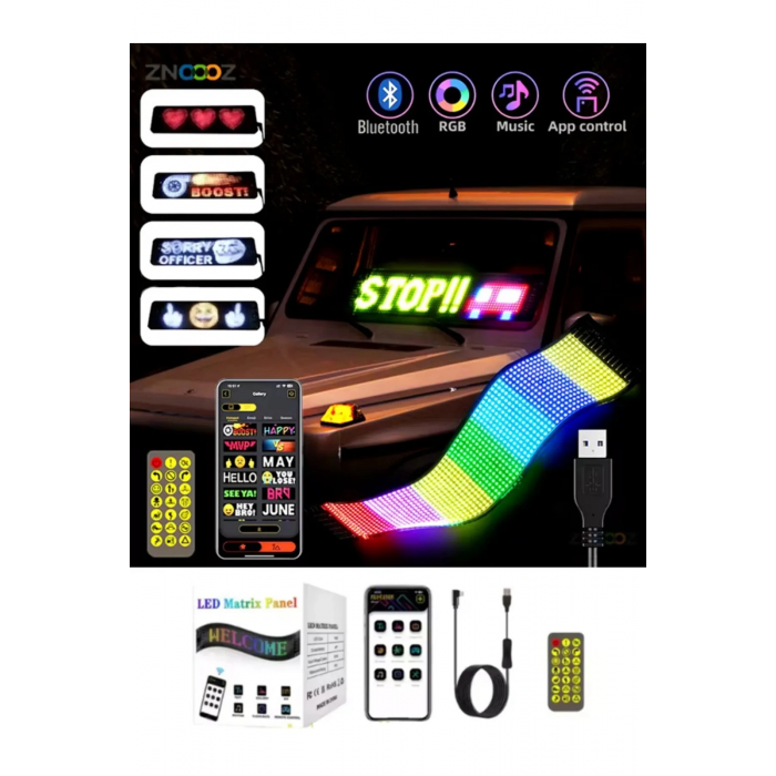 Led Matrix Panel Led-02 20X64 Led 100*330 MM