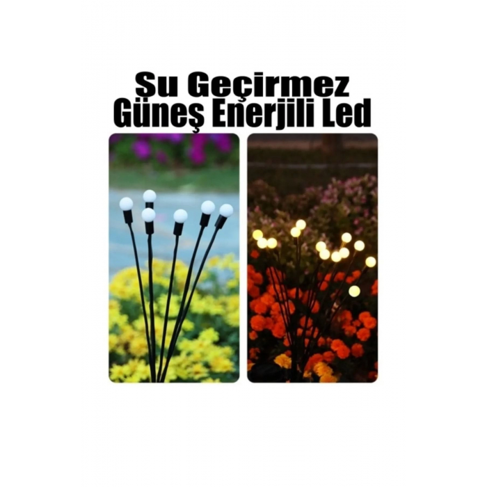 8 Ledli Güneş Enerjili Bahçe Aydınlatma Ateş Böceği Dış Dekoratif Bahçe ...