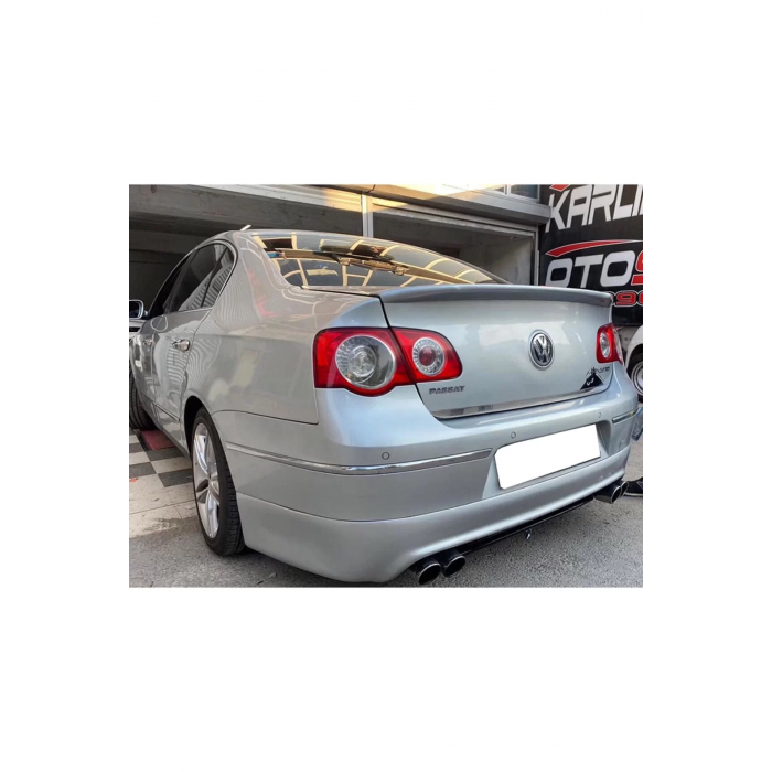 Volkswagen Passat B6 2005-2010 Uyumlu Arka Ek Mat Siyah Plastik