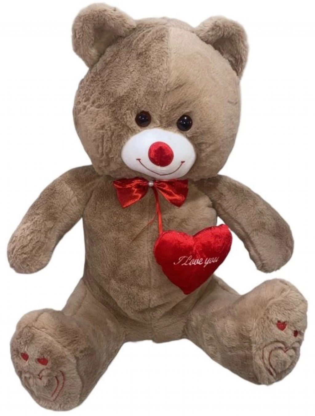 PELUS HEART BEAR 80CM