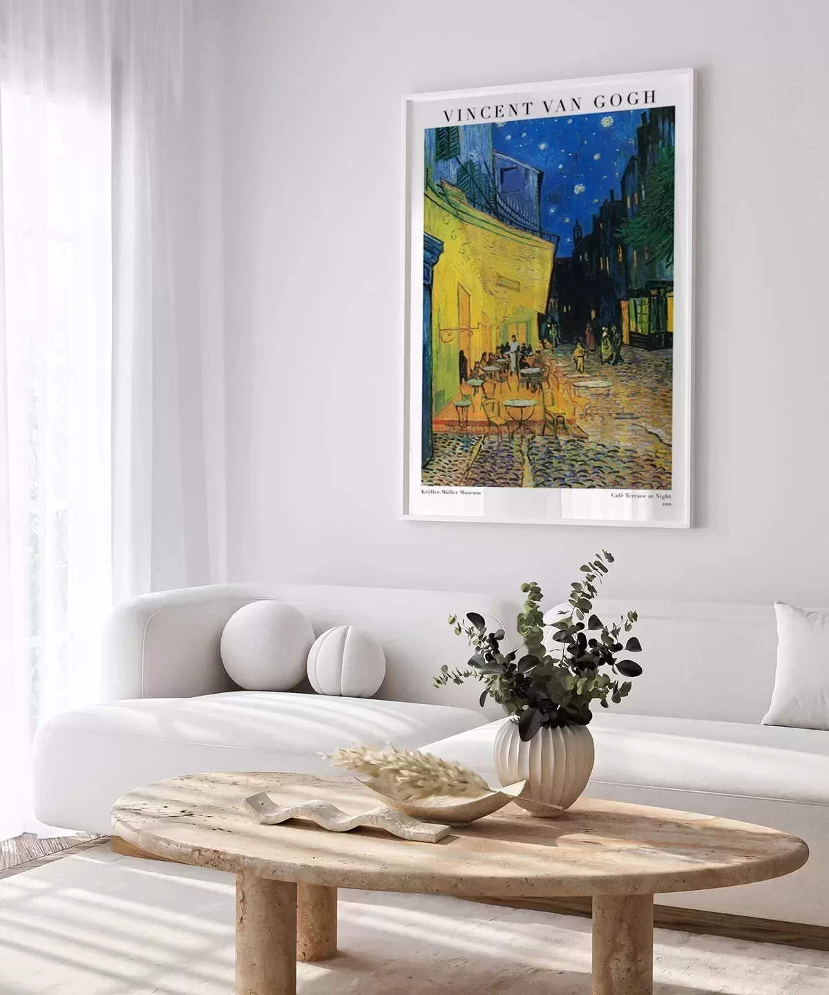 Vincent Van Gogh Kafe Terasta Gece Poster 20x30 cm Fiyatı - Vogloo.com