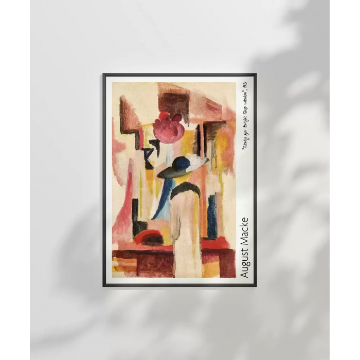 August Macke Işıklı Vitrin Camı Çalışması Poster Fiyatı - Vogloo.com
