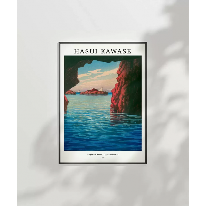 Hasui Kawase-Kojaku Mağarası Oga Yarımadası Poster Fiyatı - Vogloo.com