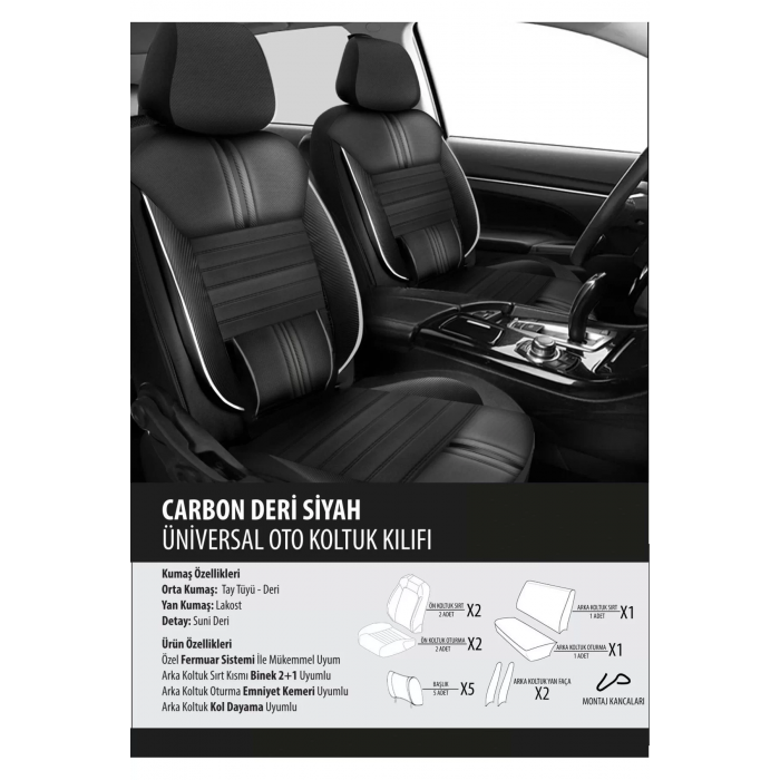 Peugeot Partner Naz Oto carbon deri siyah