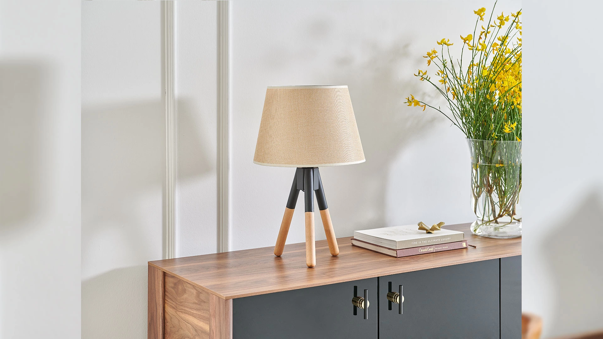 Elsa Table Lamp Cream Shade