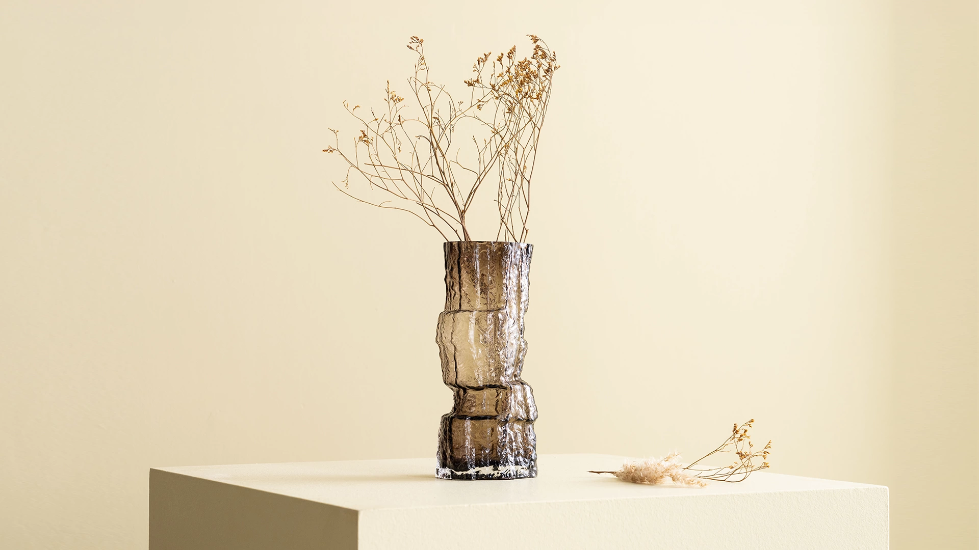 Brown Glass Vase on the Street