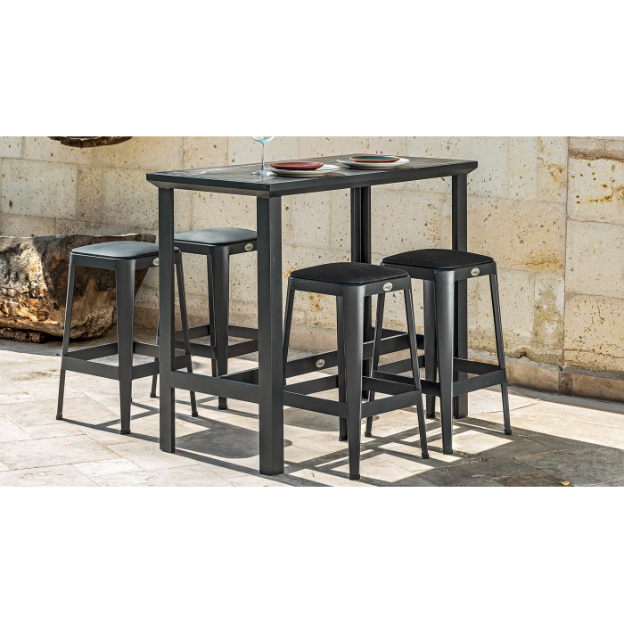 Marbel Aluminum Bar Table