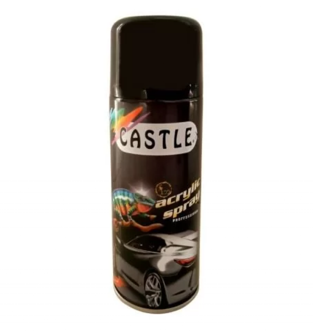 CASTLE SPREY BOYA MAT SİYAH 200 ML