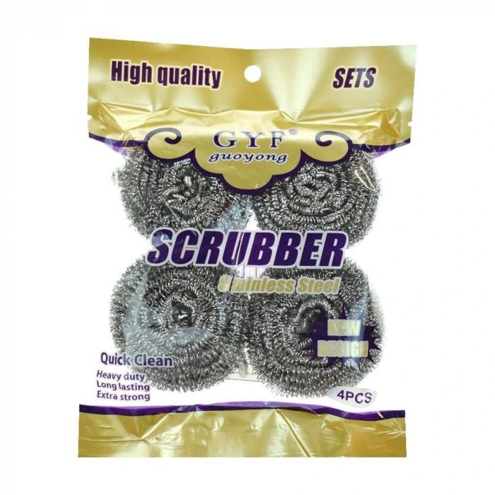 SCRUBBER BULAŞIK TELİ 4 LÜ 165-B