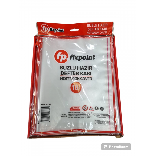 FİXPOİNT HAZIR DEFTER KABI ŞEFFAF P-3385 10 LU