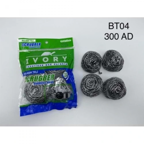 IVORY FİLELİ BULAŞIK TELİ 4 LÜ IVO-BT04