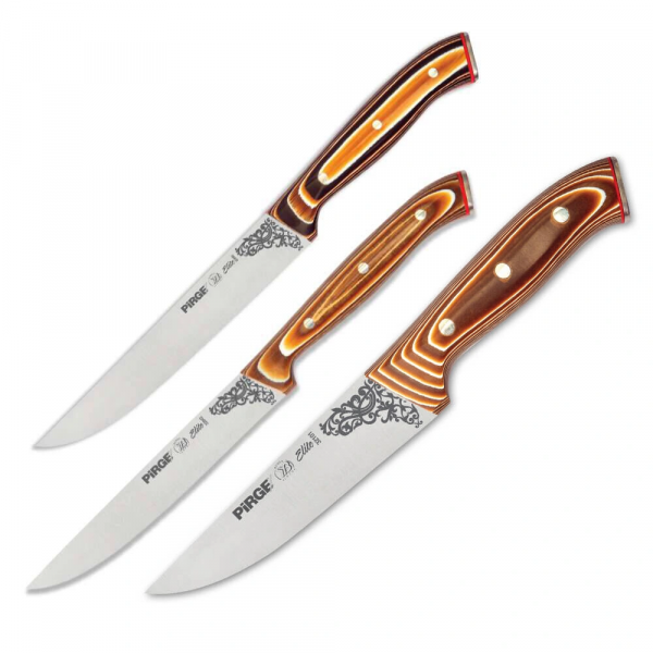 PİRGE EKONOMİK BIÇAK SETİ KARIŞIK RENK 3 LÜ 43251