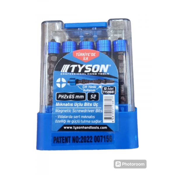 TYSON MIKNATISLI BİTS UÇ PH2X 65 MM 9681(PK-10 LU)