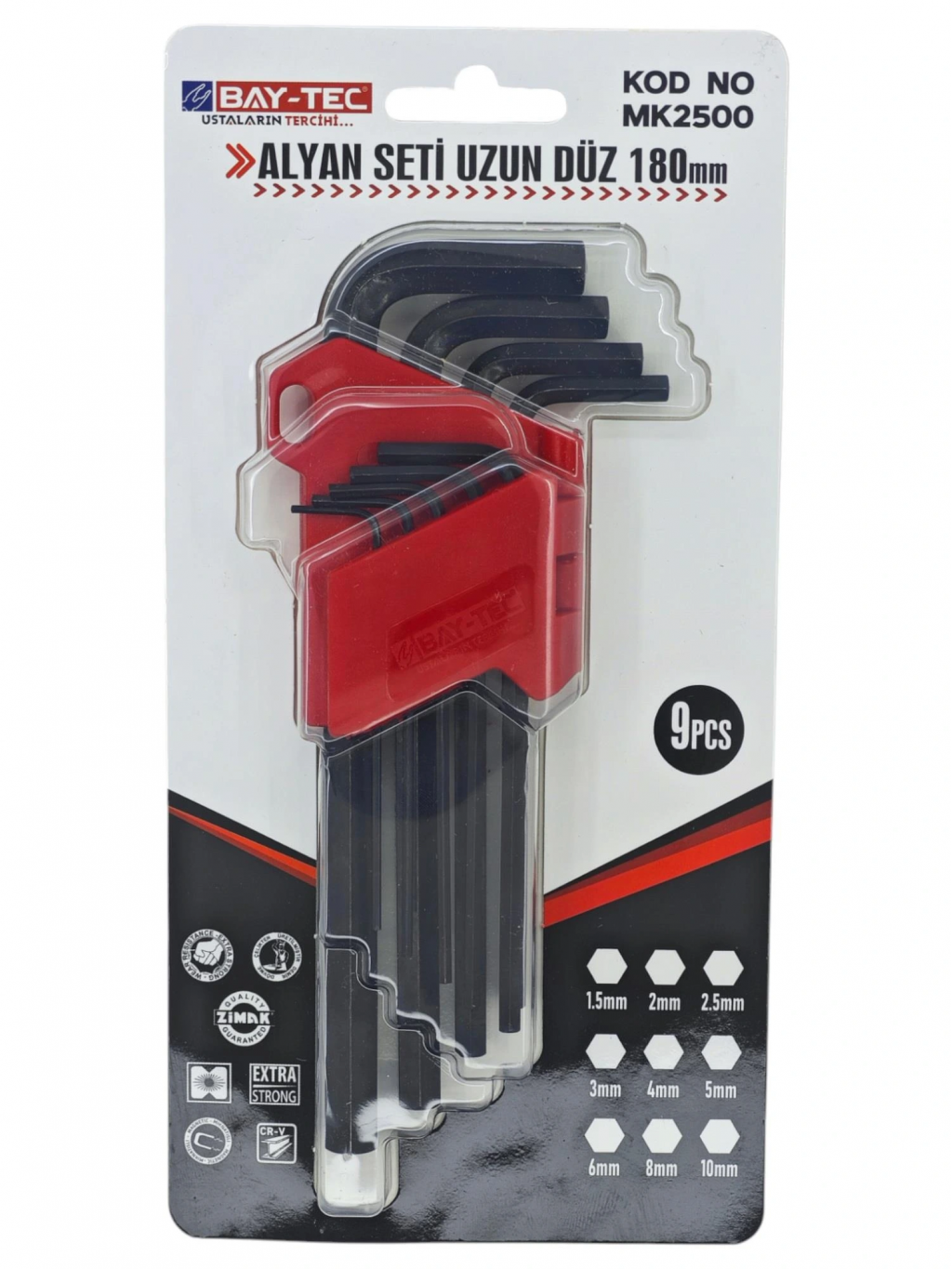 BAY-TEC ALYAN SETİ DÜZ UZUN 180 MM MK-2500
