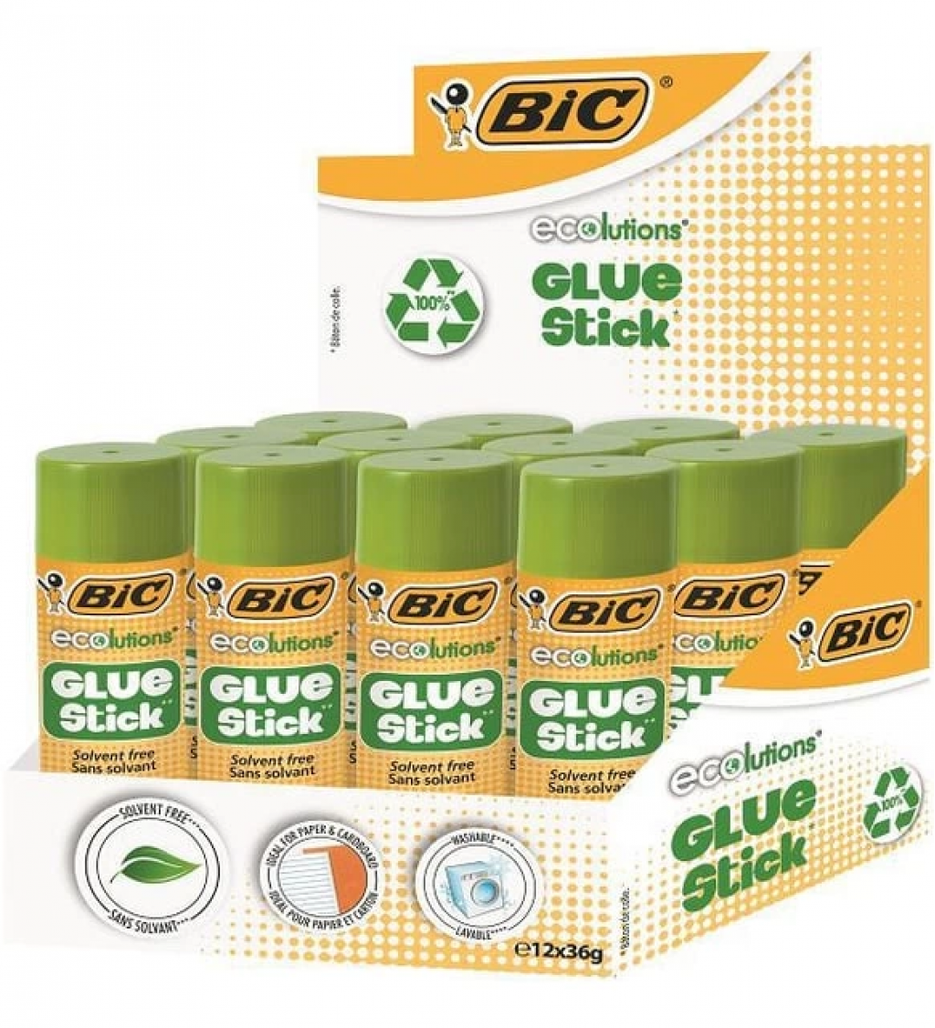 BİC STİCK YAPIŞTIRICI ECOLUTİONS 36 GR (PKT-12 Lİ)