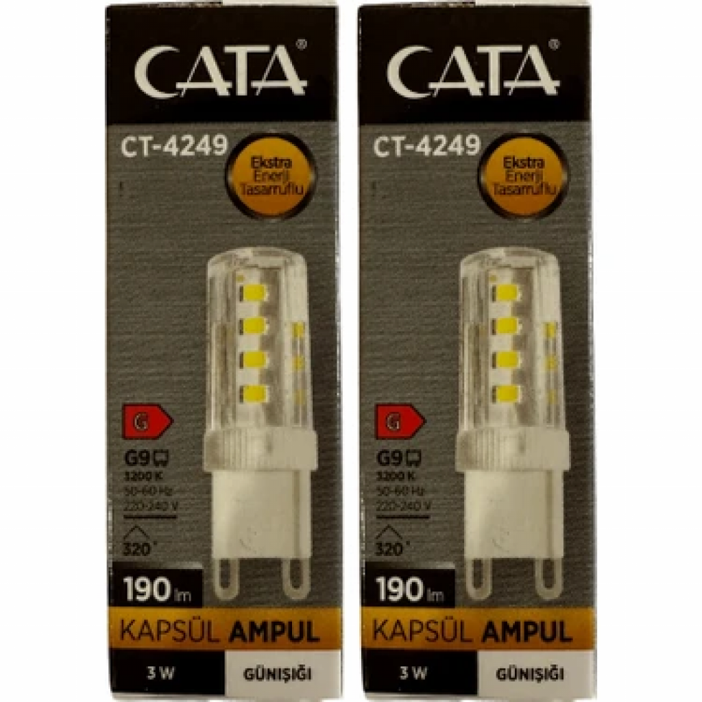 CATA KAPSÜL AMPÜL 3W G.IŞIĞI CT-4249G(KUTU-100 LÜ)