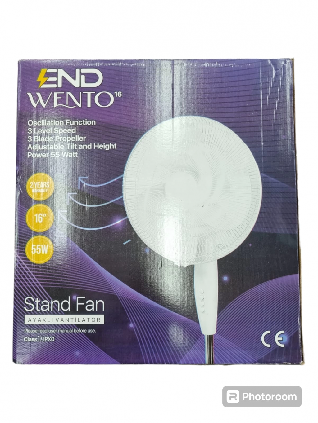 END WENTO AYAKLI VANTİLATÖR SS-F1655 6031