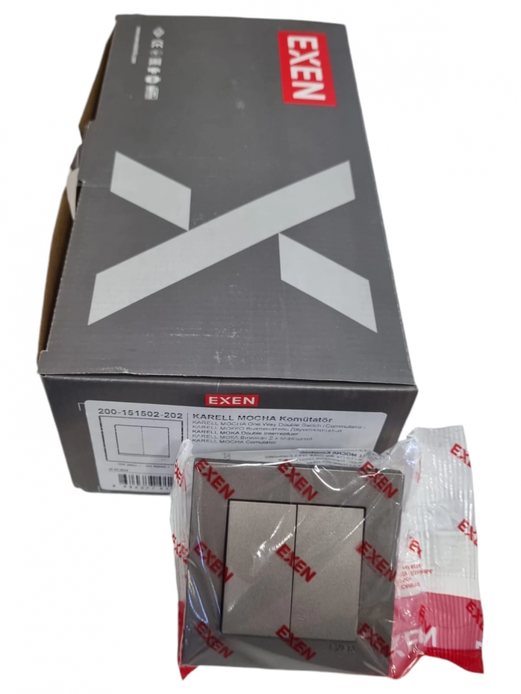 EXEN KAREL KOMÜTATÖR ANTRASİT GRİ (PKT-12 Lİ)