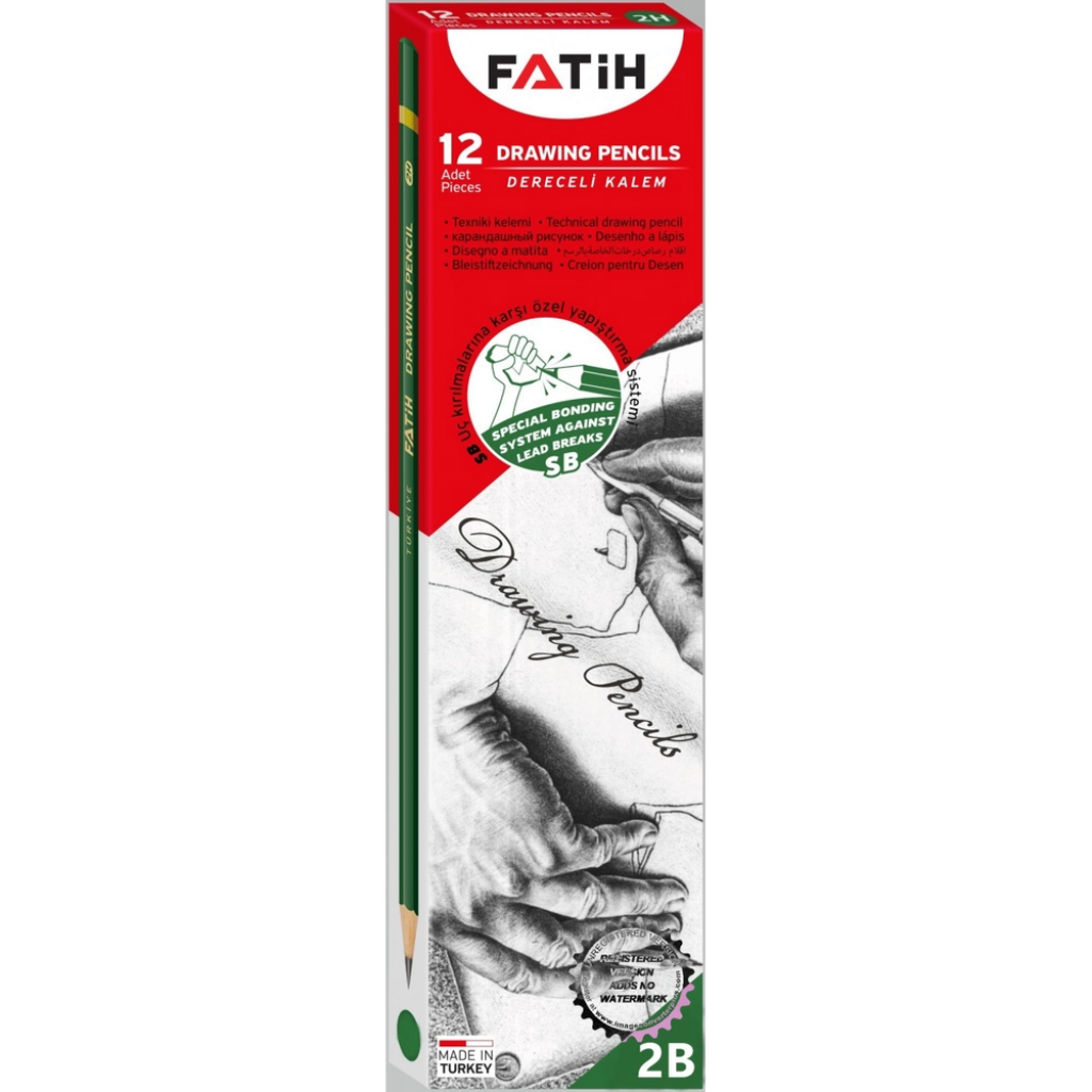 FATİH DERECELİ KALEM 2B (PKT-12 Lİ)