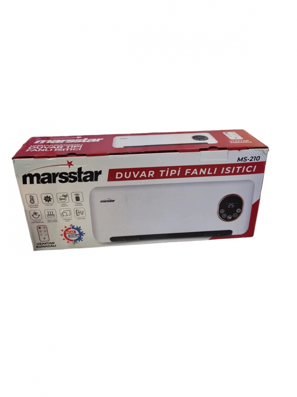 MARSTAR ELEKTRİKLİ TURBO FAN DUVAR TİPİ MS-400