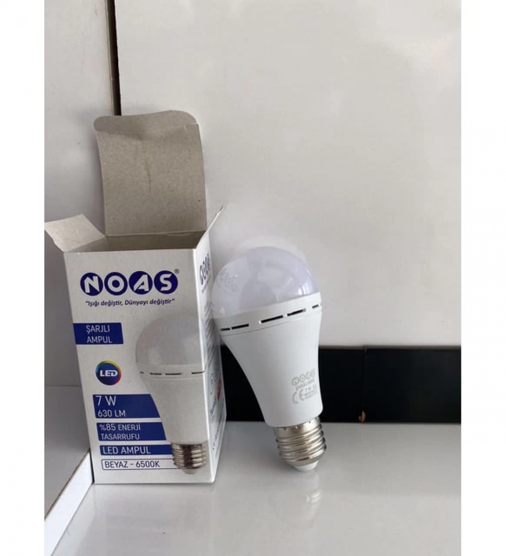 NOAS ŞARJLI AMPUL 7 W BEYAZ YL95-0711