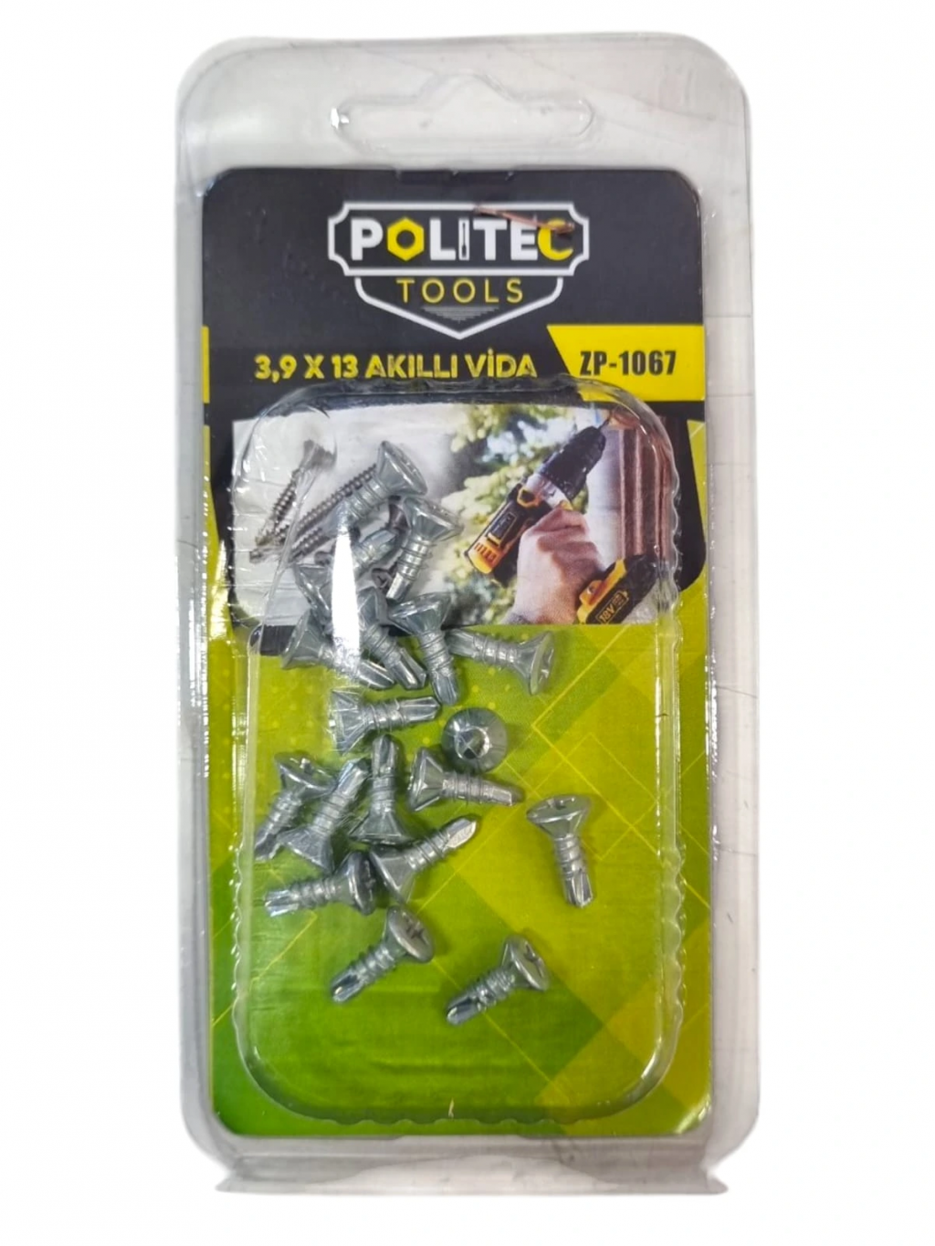 POLITEC VAKUMLU AKILLI VİDA 3,9X13 ZP-1067