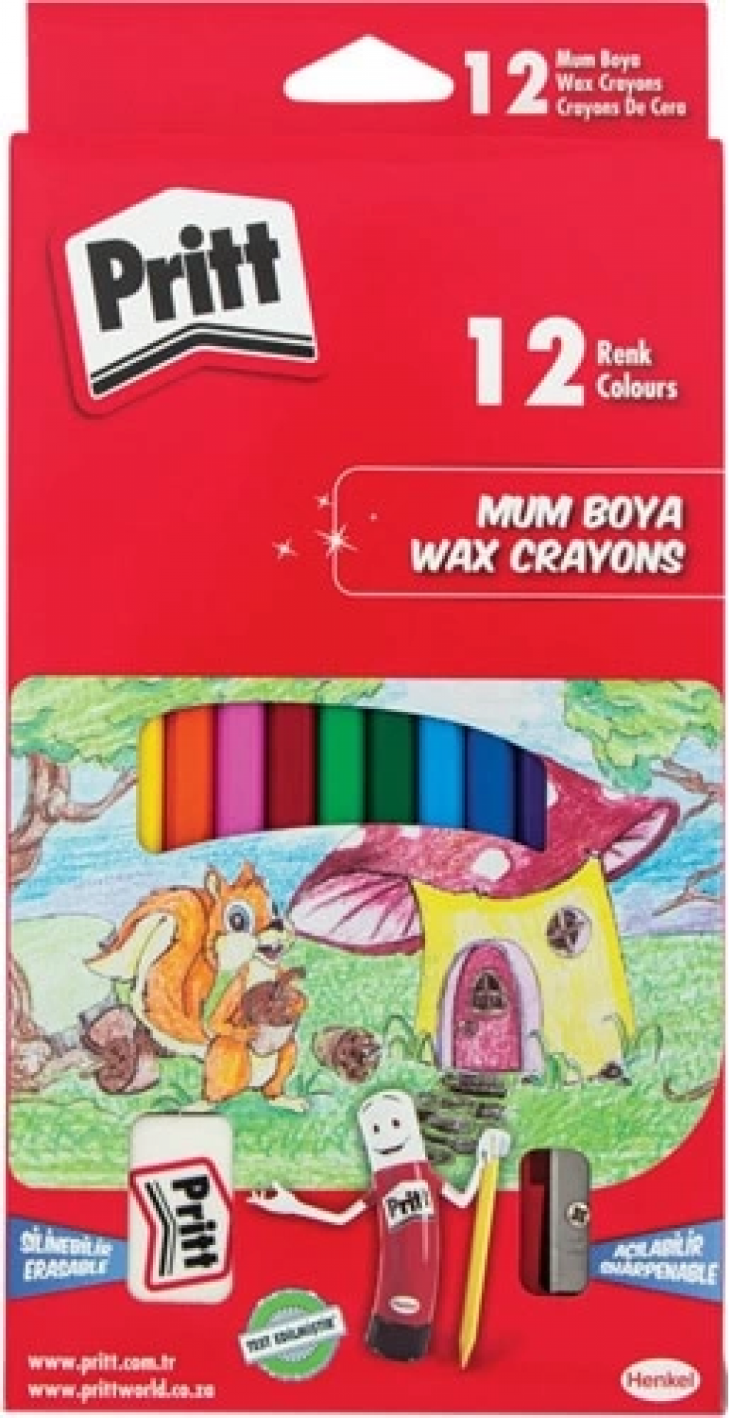 PRİTT MUM (PASTEL) BOYA CRAYON 12 Lİ