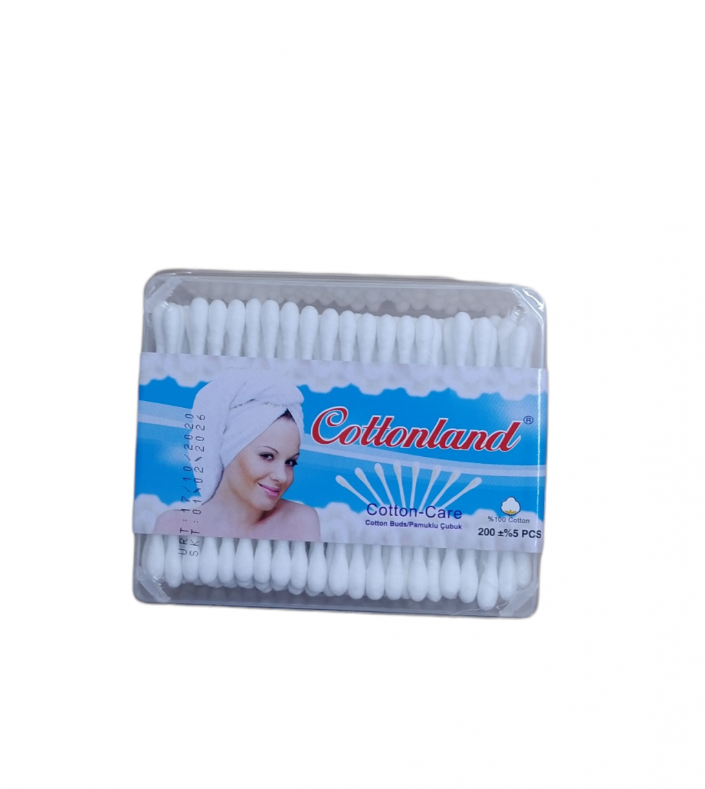 COTTONLAND KULAK ÇÖPÜ (PAM.ÇUBUK) KARE