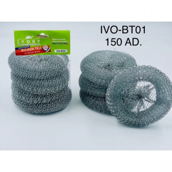 IVORY FİLELİ BULAŞIK TELİ 4 LÜ IVO-BT01