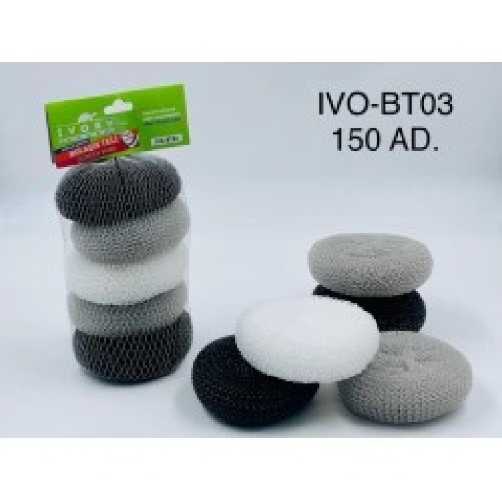 IVORY FİLELİ BULAŞIK TELİ 5 Lİ RENKLİ IVO-BT03