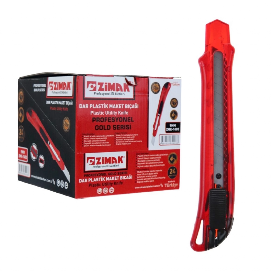 ZİMAK PLASTİK MAKET BIÇAĞI PRO 1401 (PKT-24 LÜ)