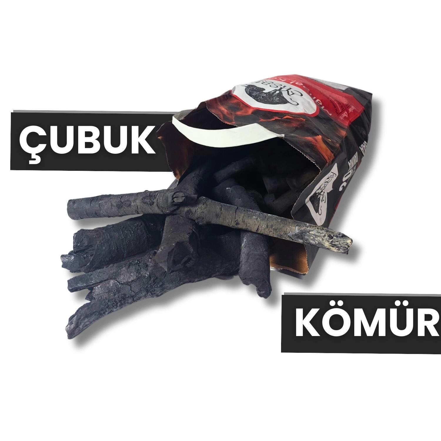 Mix Bio Karbon Mangal & Barbekü Kömürü (Karışık) - 12 kg - Meaty&Cheesy