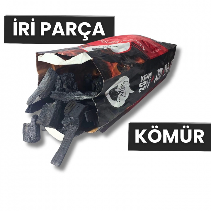 Prime Bio Karbon Mangal & Barbekü Kömürü (İri Parça) - 6 kg - Meaty&Cheesy