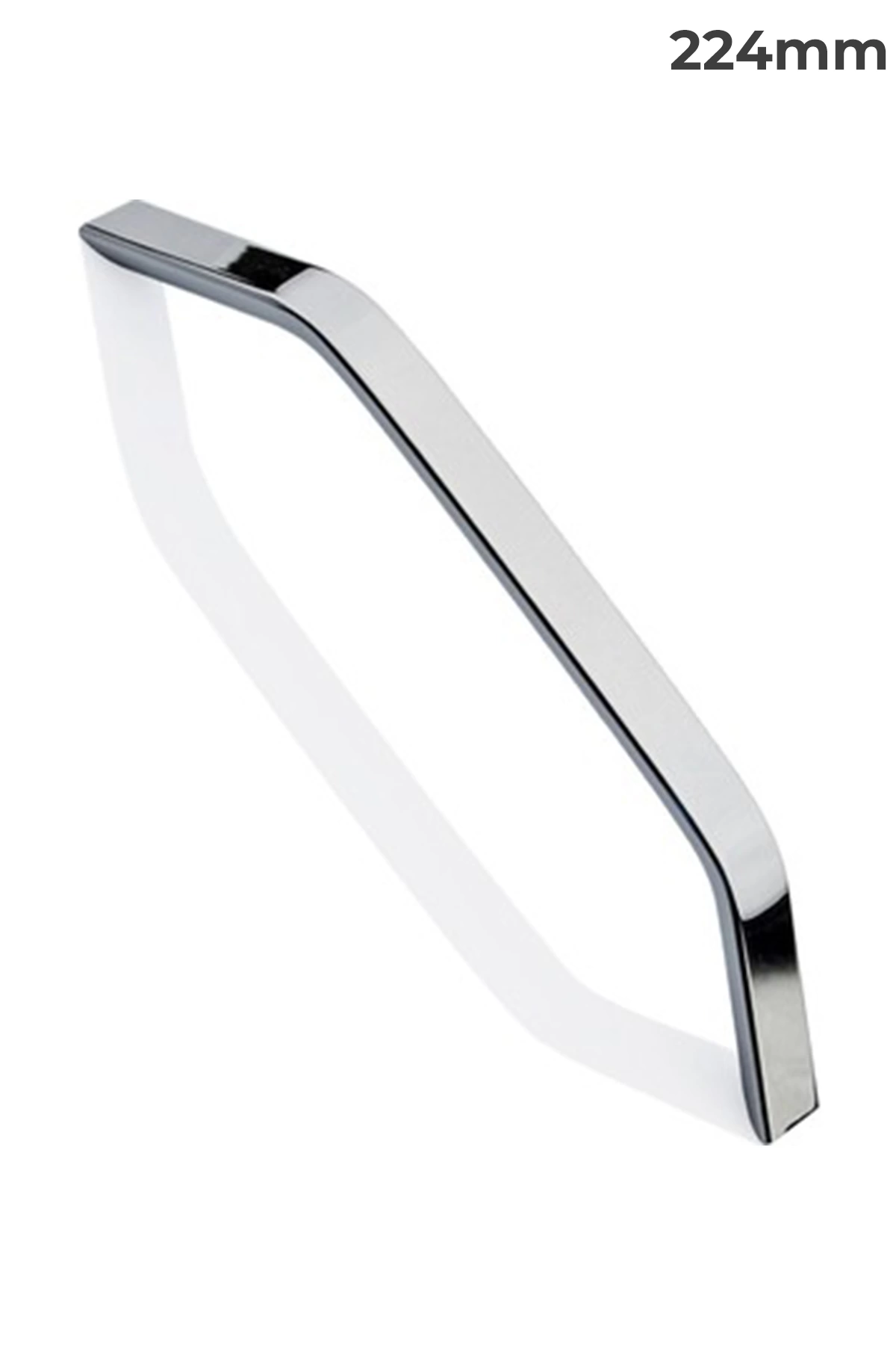 224 mm Yeni Şahin Metal Kulp Krom Mobilya Dolap Kapak Çekmece Kulpu