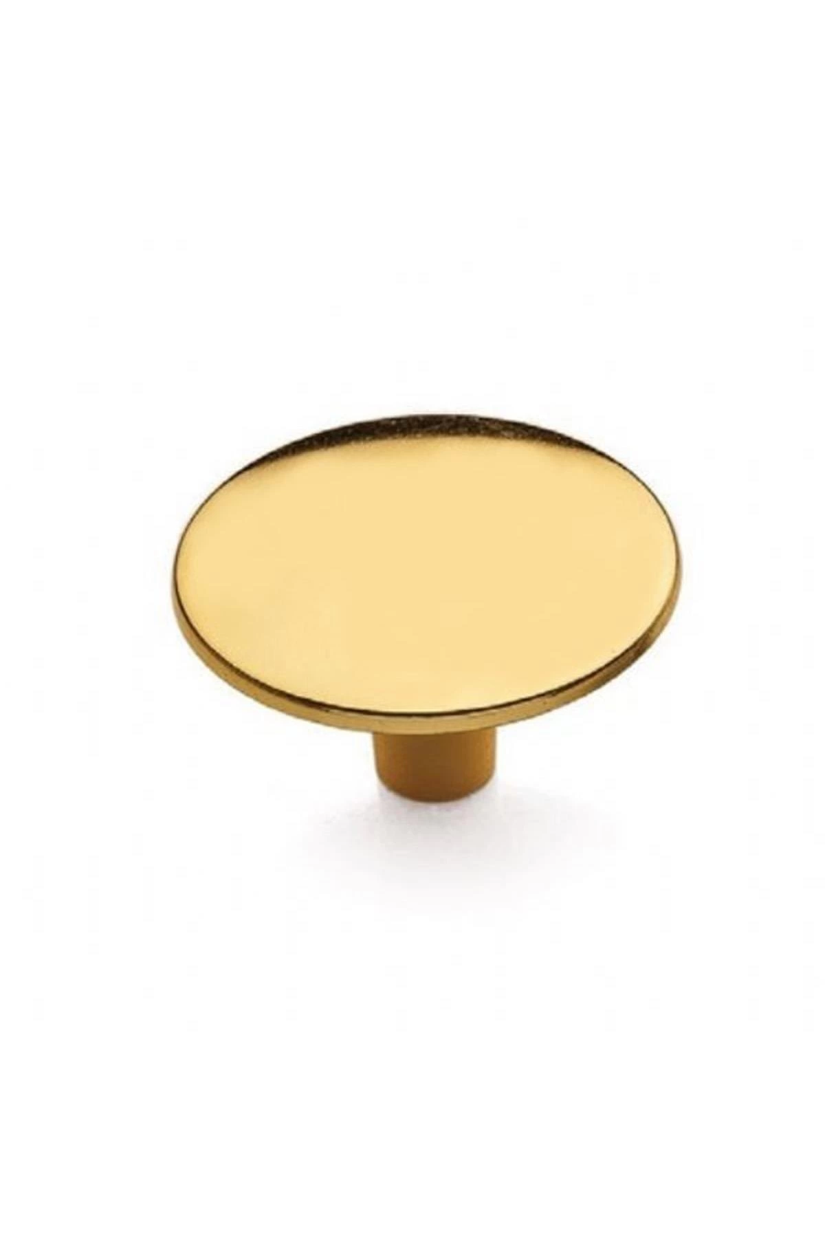 Tek Vidalı Altın Mantar Düğme Kulp Mobilya Dolap Kapak Çekmece Kulpu Gold
