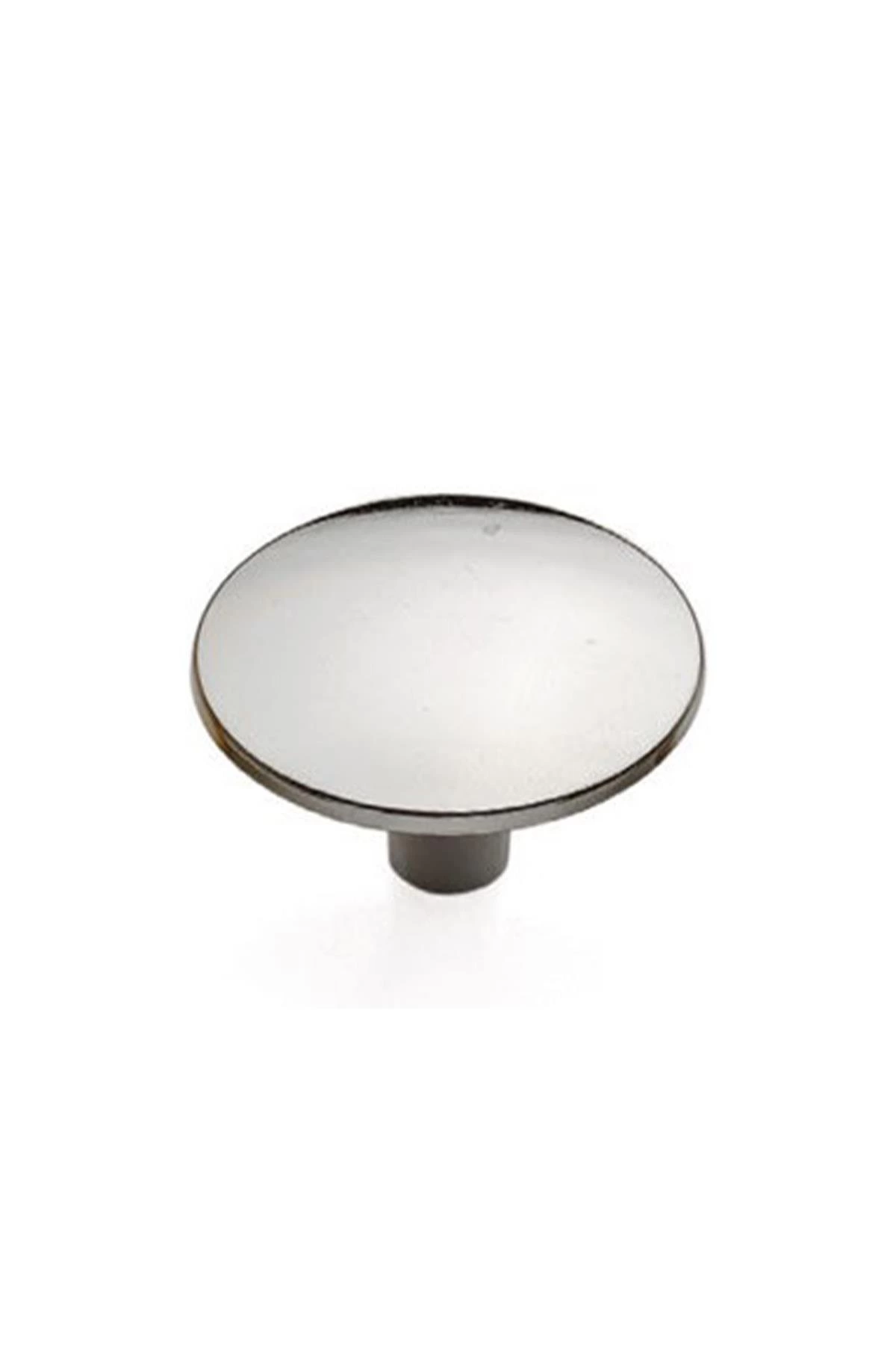 Tek Vidalı Krom Yuvarlak Düğme Kulp Mobilya Kulpu