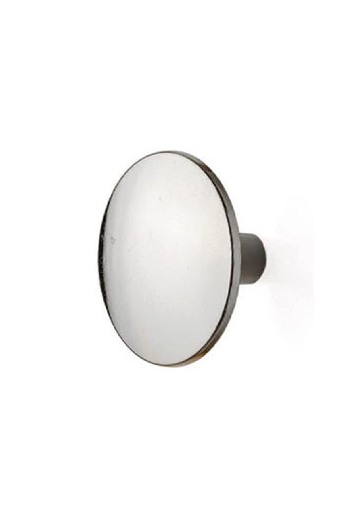 Tek Vidalı Krom Yuvarlak Düğme Kulp Mobilya Kulpu