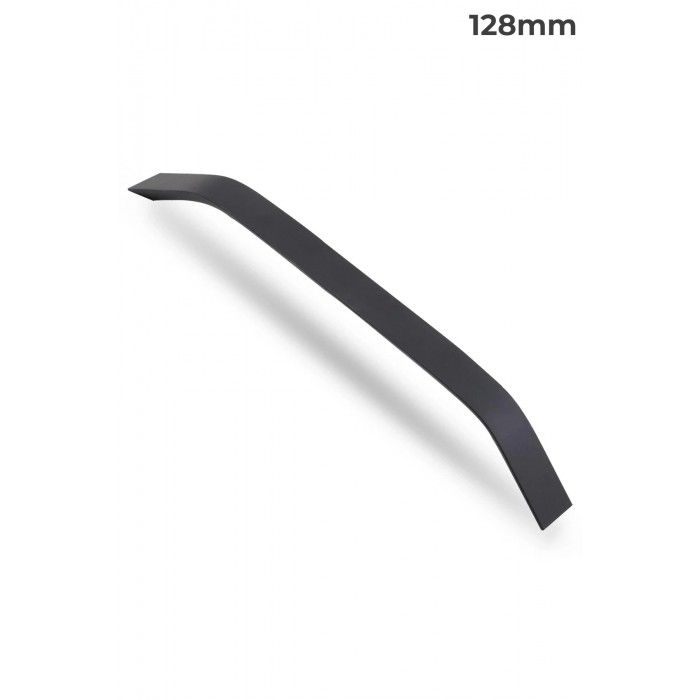 128 mm Yeni Şahin Metal Kulp Mat Siyah Mobilya Dolap Kapak Çekmece Kulpu