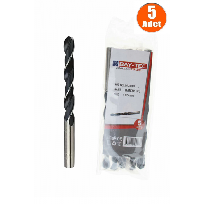 8.5mm Hss Matkap Ucu Paket 5 Adet