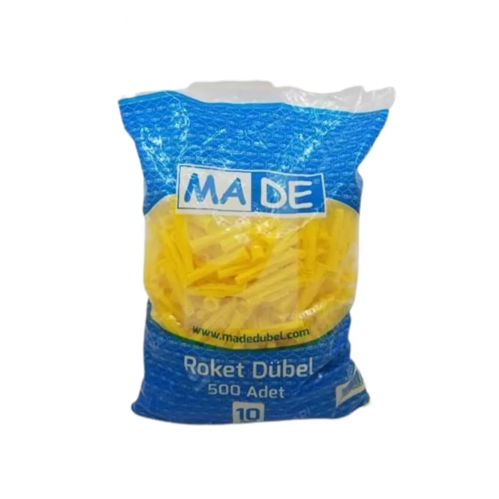 Made Performans 10 Mm Roket Dübel Paket 500 Adet